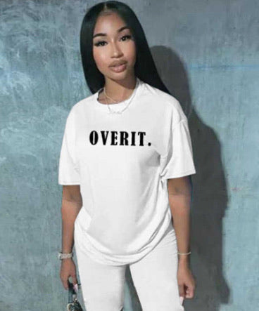 SO OVER IT T-SHIRT - WHITE